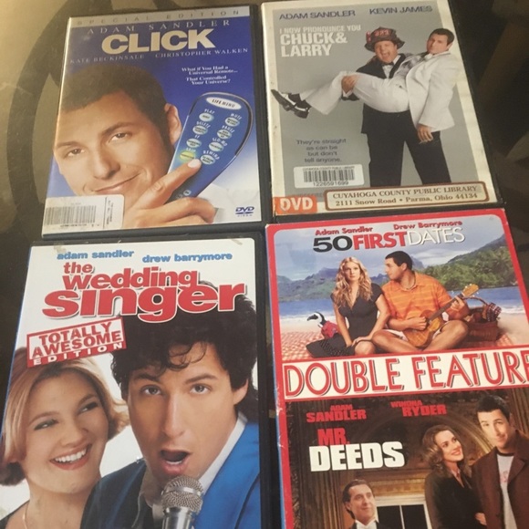dvds | Other | Preowned Used Wear And Tear Adam Sandler 4 Dvd Bundle | Poshmark